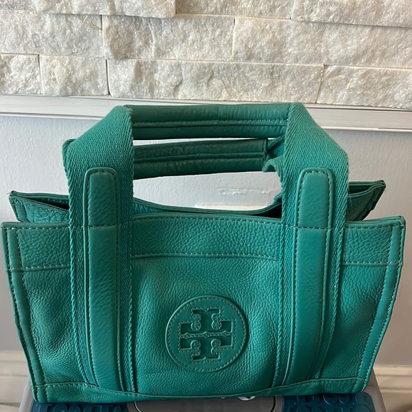 Bags | Authentic Teal Color Tory Burch Handbag | Poshmark